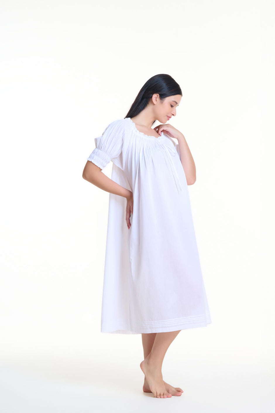Vintage Cotton Nightdress| Elegant Lace Nighties| |Kate Ruby & Rose